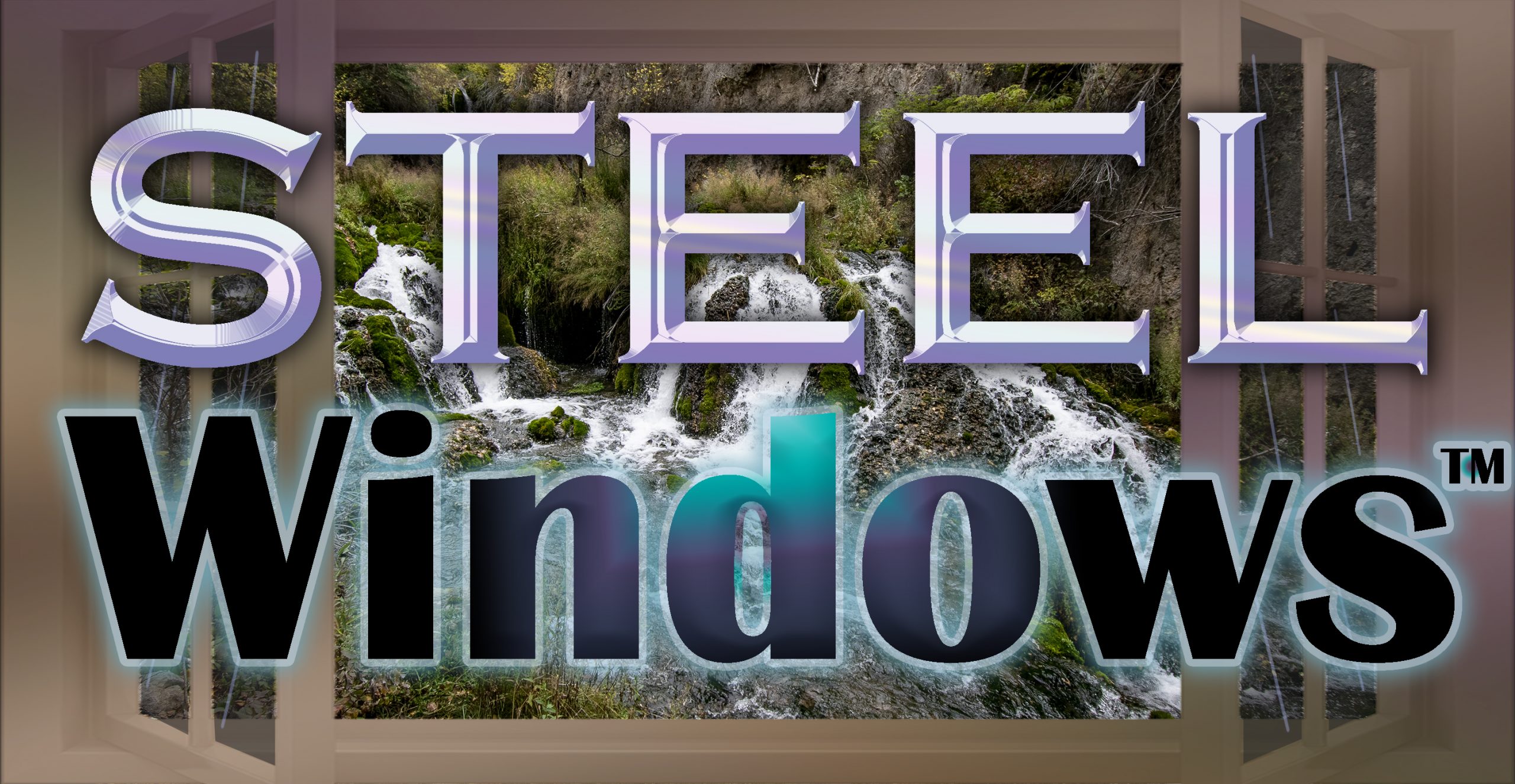 Steel Windows Logo | Steel Reflections - Metal Wall Art